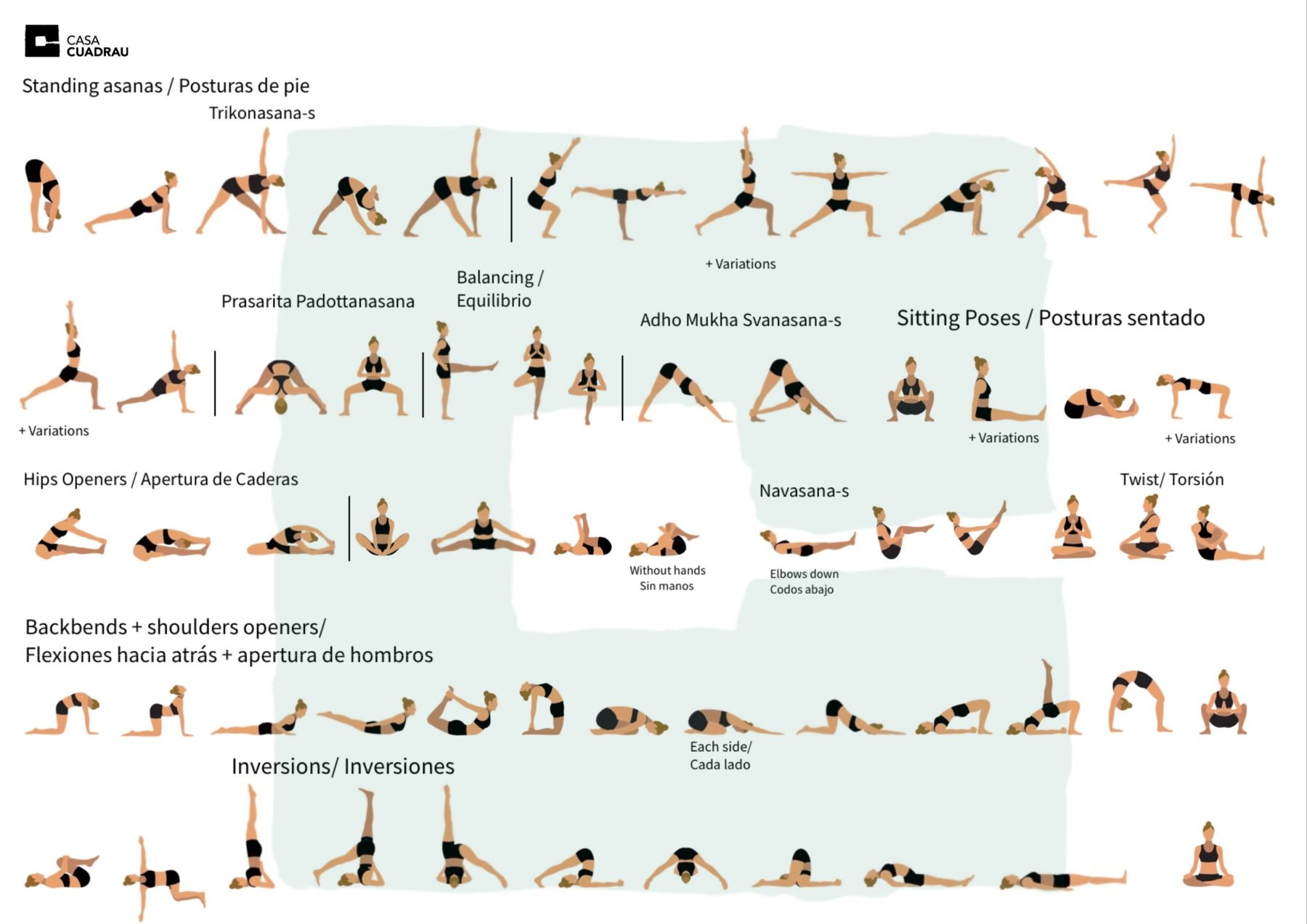 Yoga Sequence for your self-practice - Casa Cuadrau